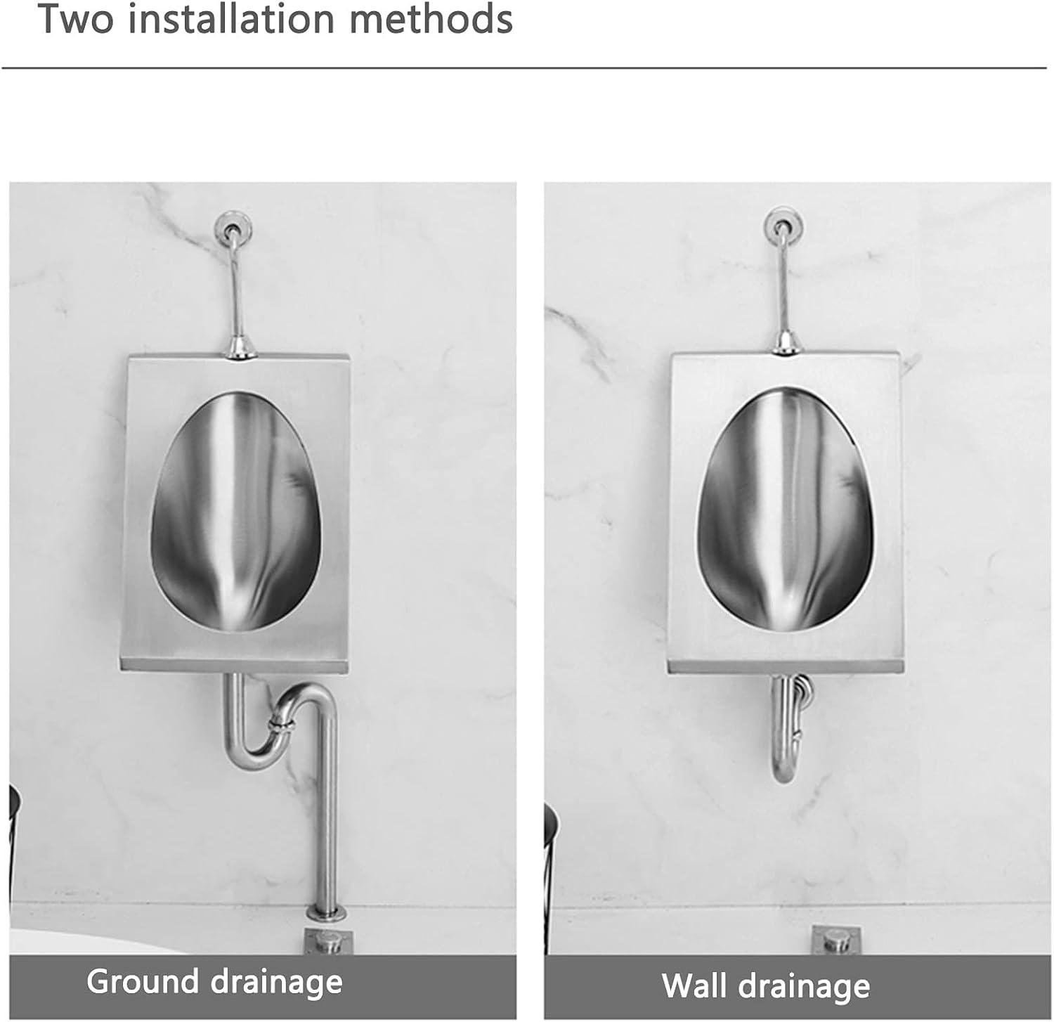 304 Stainless Steel urinals Induction Wall-Mounted Drainage Public ...