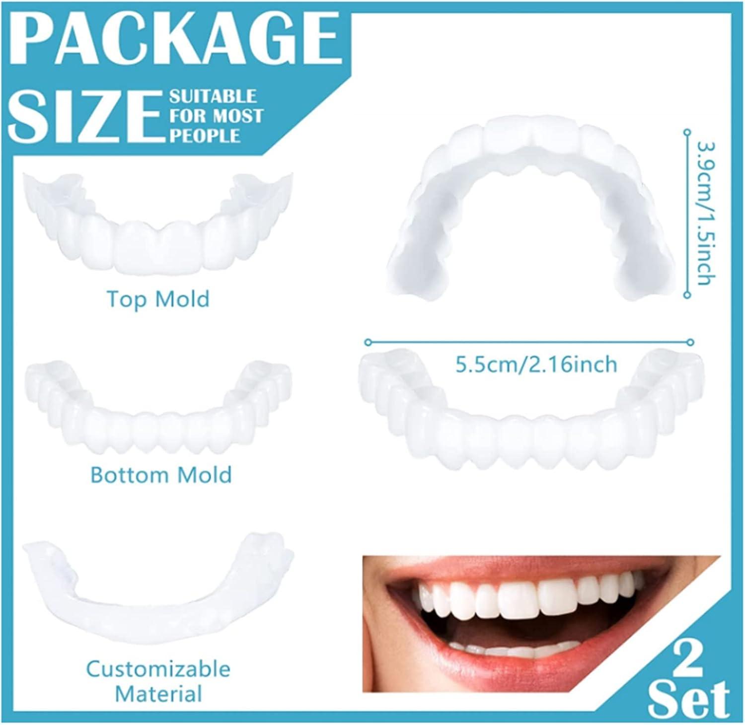 Buy 2 Pairs of False Teeth: Affordable Dentures & Cosmetic Veneers for ...