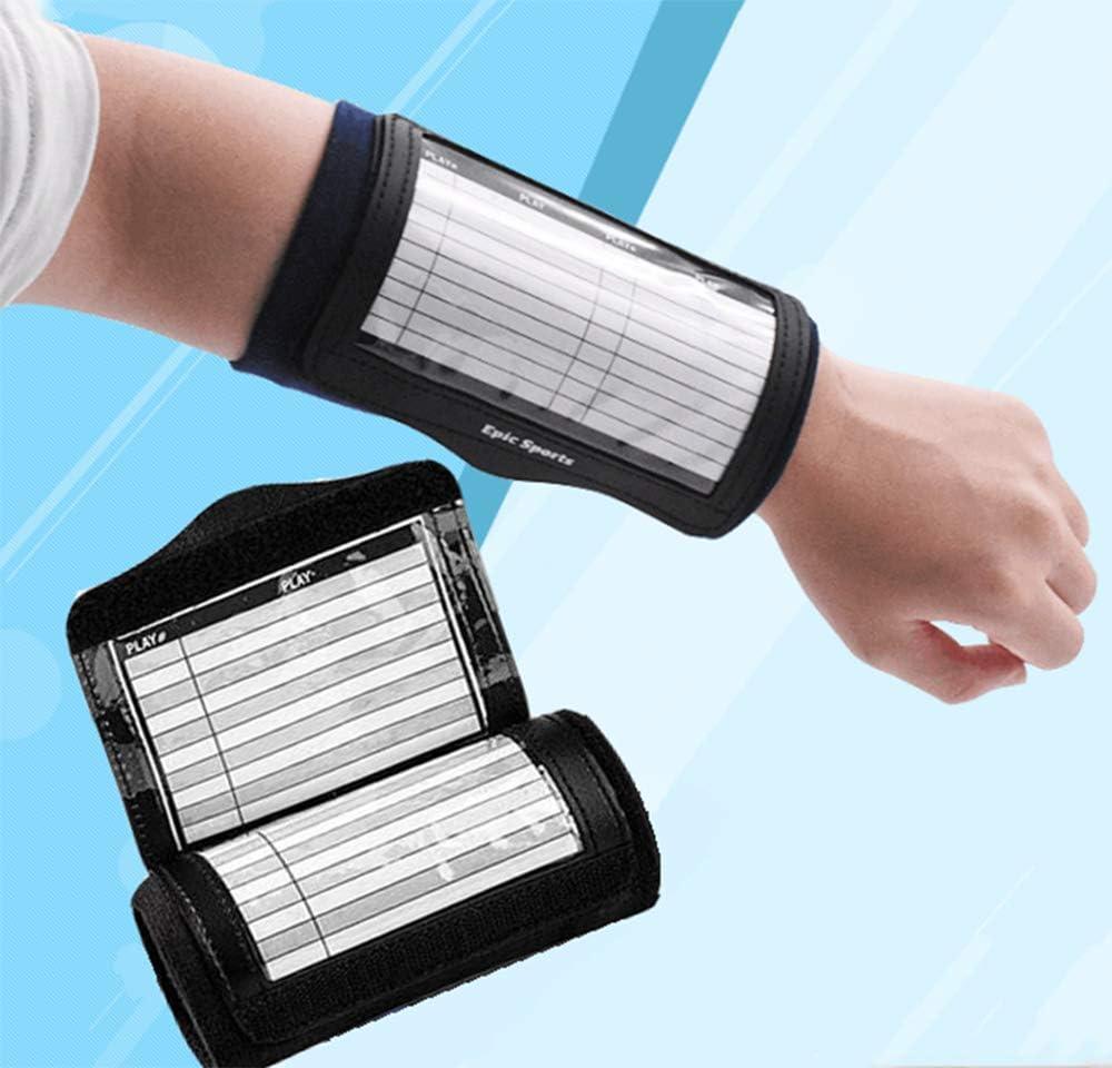 Wrist Playbook Wristband for Football Baseball All Sports - 3 Playsheet ...