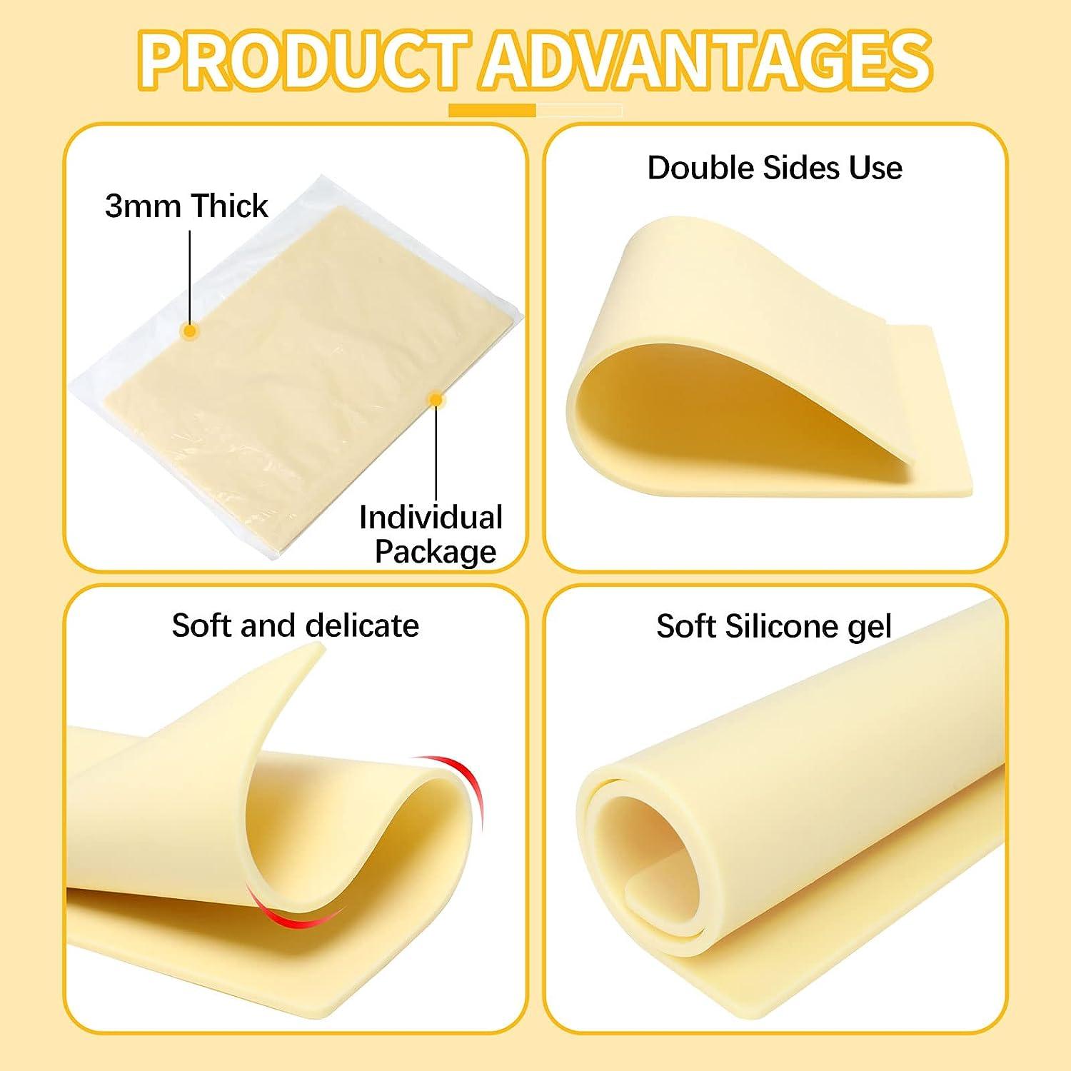 6 Pcs 4mm Tattoo Skin Practice Kit with 2 Tattoo Templates - Silicone ...