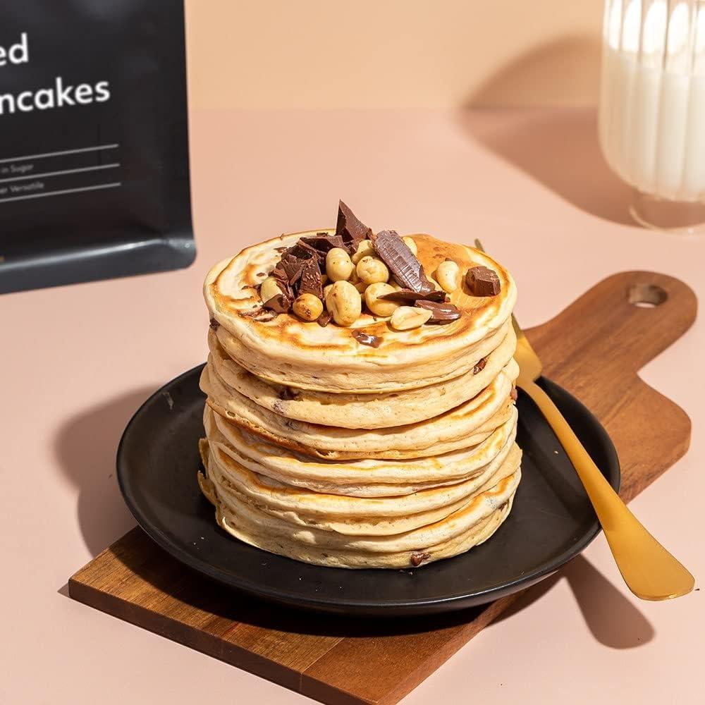 The Protein Works Loaded Protein Pancake Mix 500g - Banana Choc Chip ...