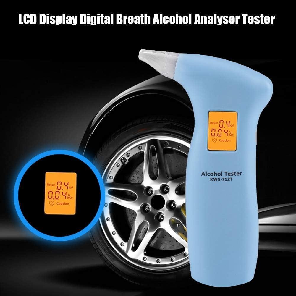 Portable Alcohol Breathalyzer LCD Display Digital Tester - Blue Color ...