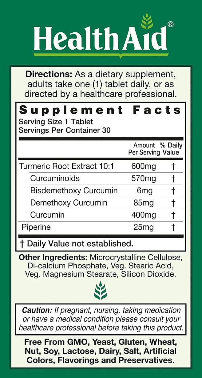 Curcumin 3 600mg Once Daily Tablets with Piperine for Optimum ...