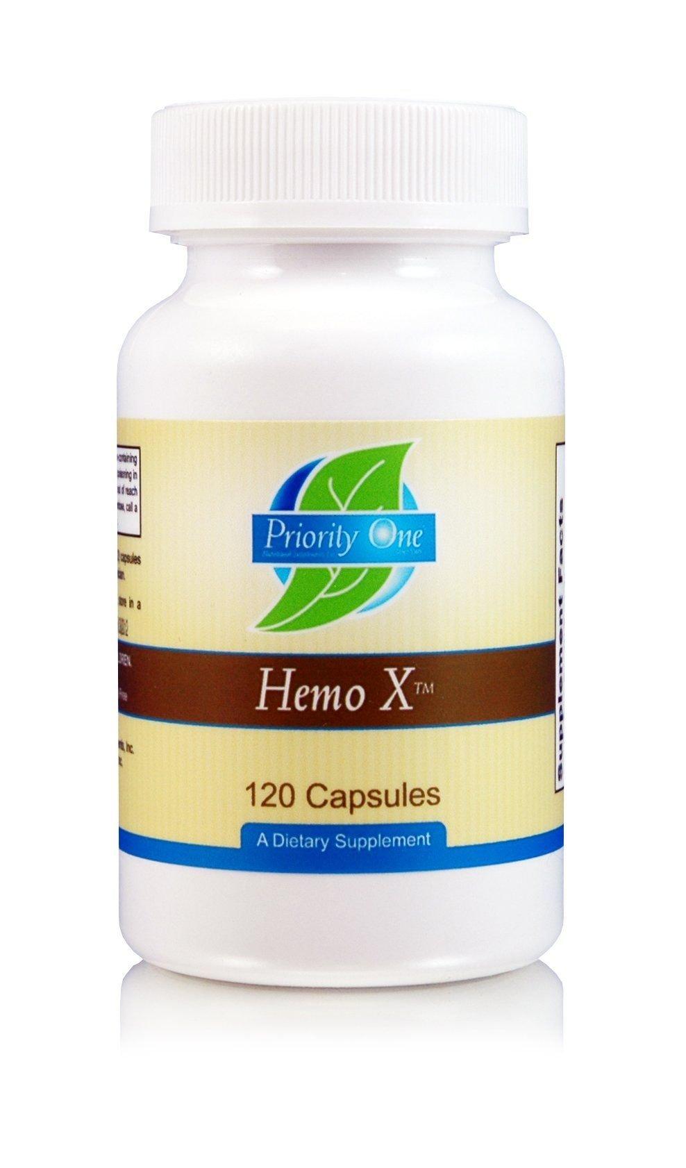 Priority One Vitamins Hemo-X 120 Capsules - Supports Red Blood Cell ...