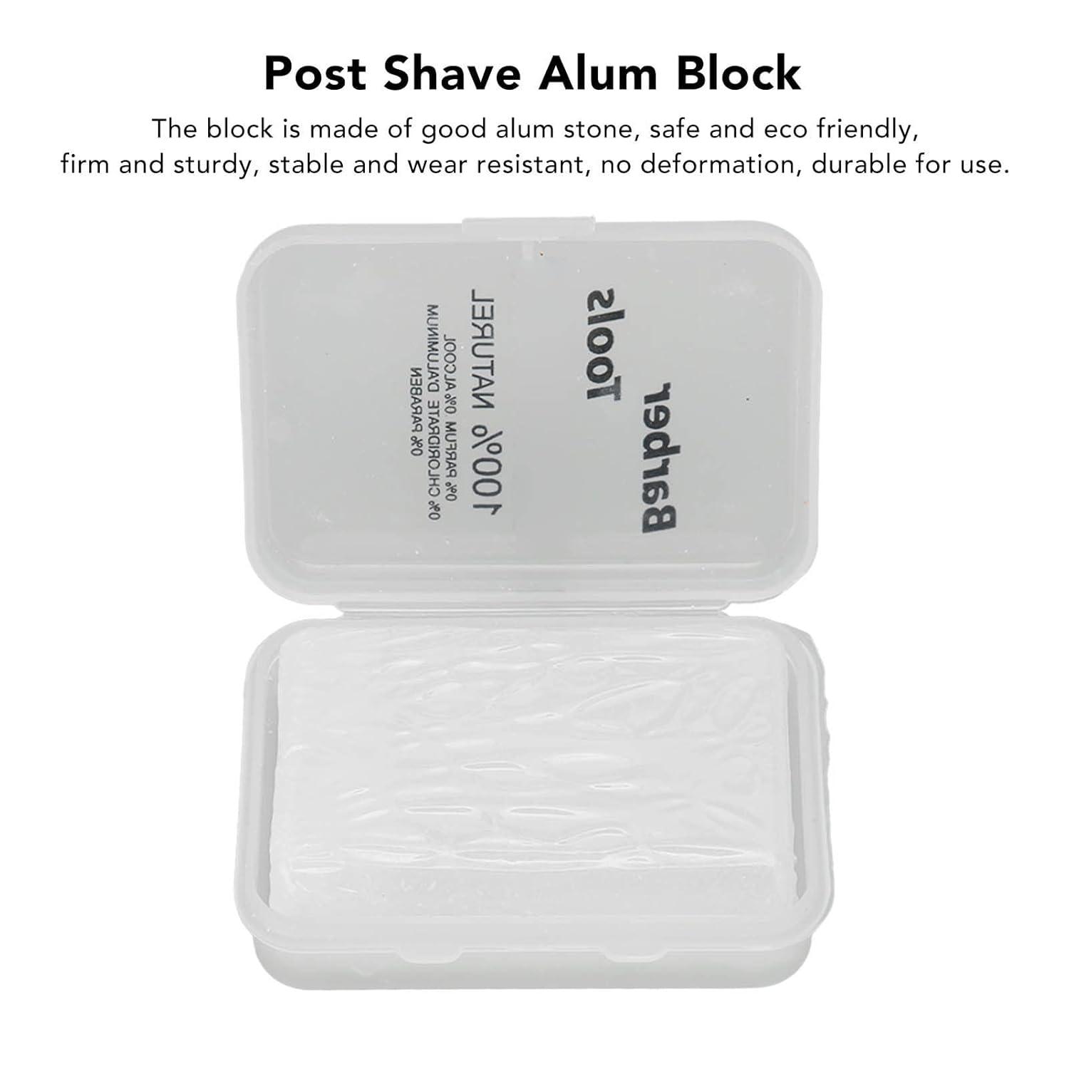 Post Shave Stone - Soothing After Shave Alum Block for Men | Portable ...