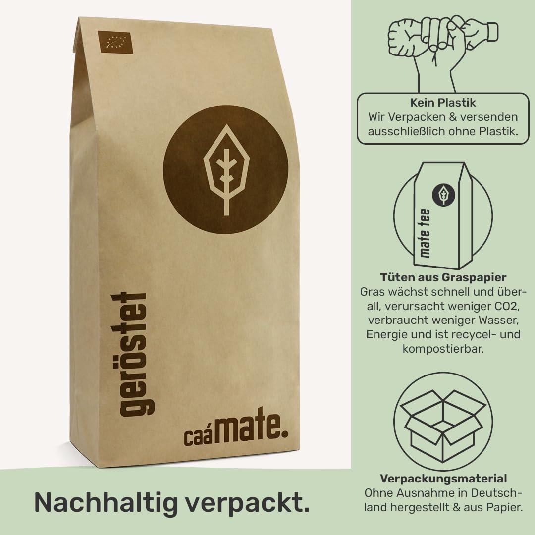 Organic Roasted Mate Tea 400g | Fair Trade Yerba Mate | Air-Dried ...