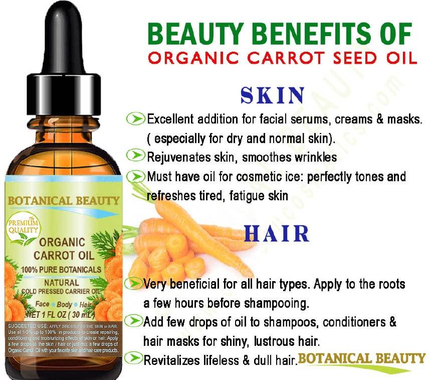 Organic Carrot Oil 100% Natural Cold Pressed Carrier Oil 1 Fl. oz ...