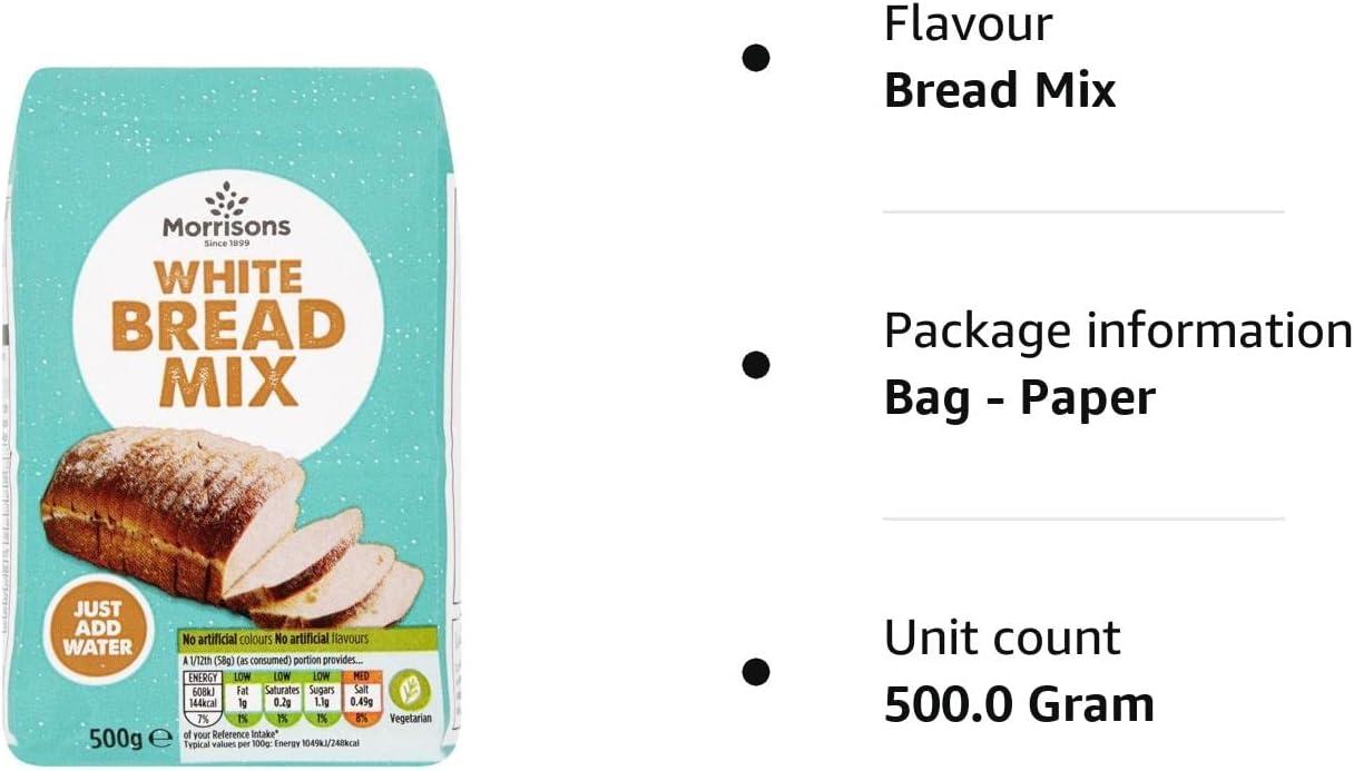 Morrisons White Bread Mix 500g | Buy Now with Express International ...