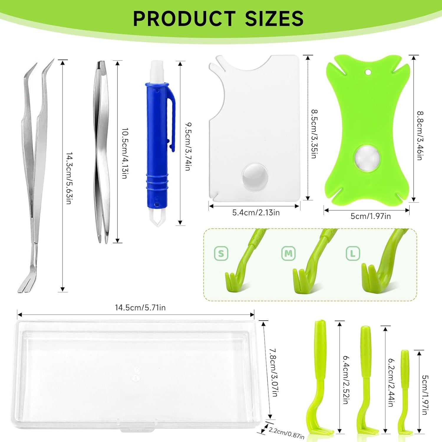 Taihobo 8-Piece Tick Pliers Set for Dogs & Cats - Professional Tick ...