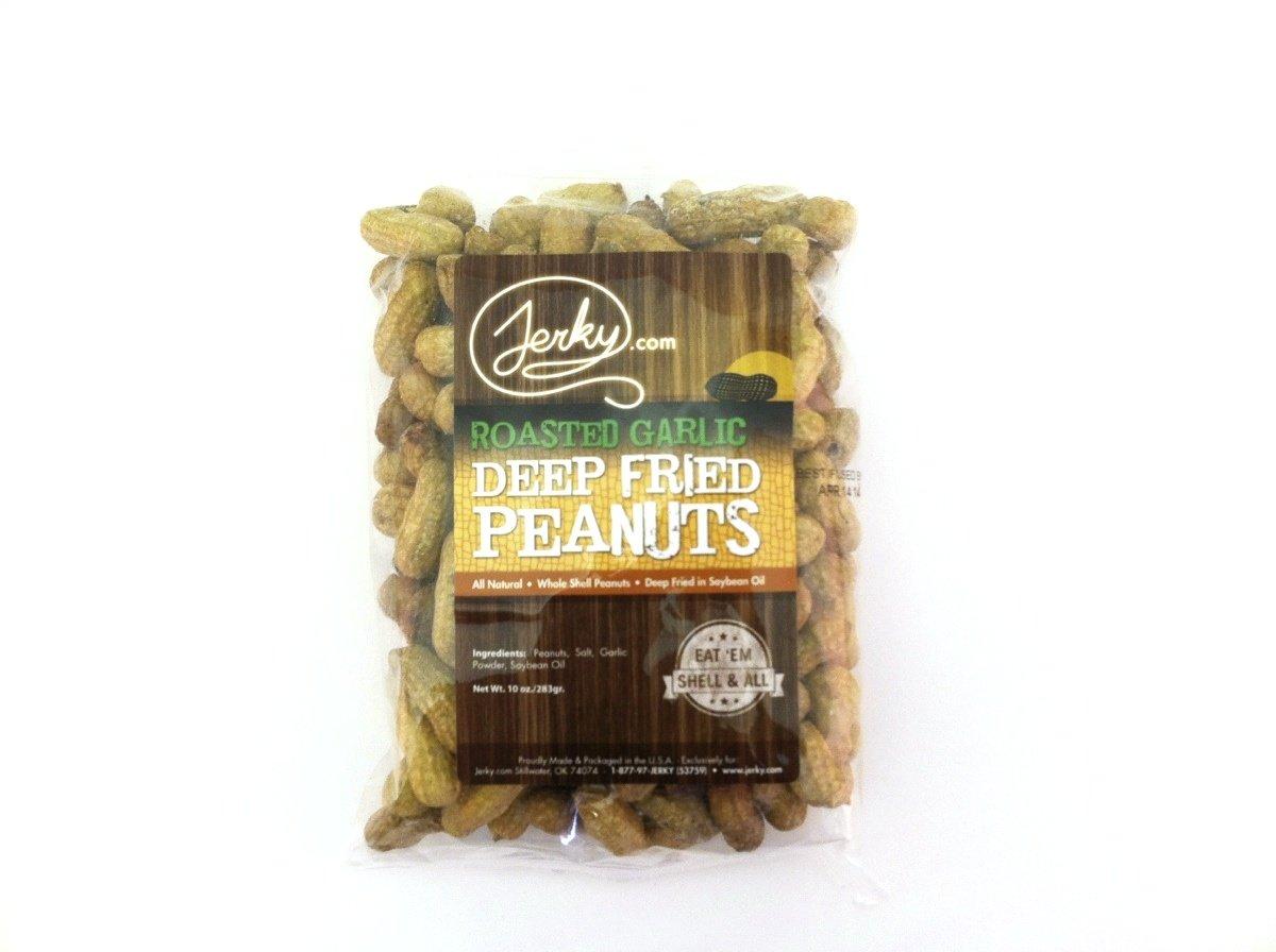 Jerky.com Whole Deep Fried Peanuts Sampler Bulk 3 Pack - Gourmet Flavors - Roasted Garlic ...
