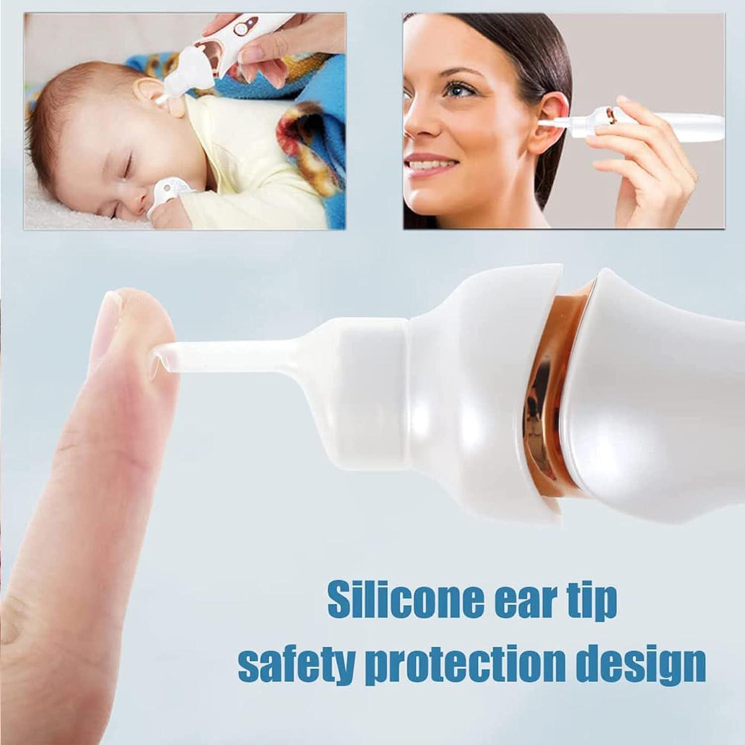 Child Silicone Electric Ear Wax Removal Kit | USB Rechargeable Ear ...