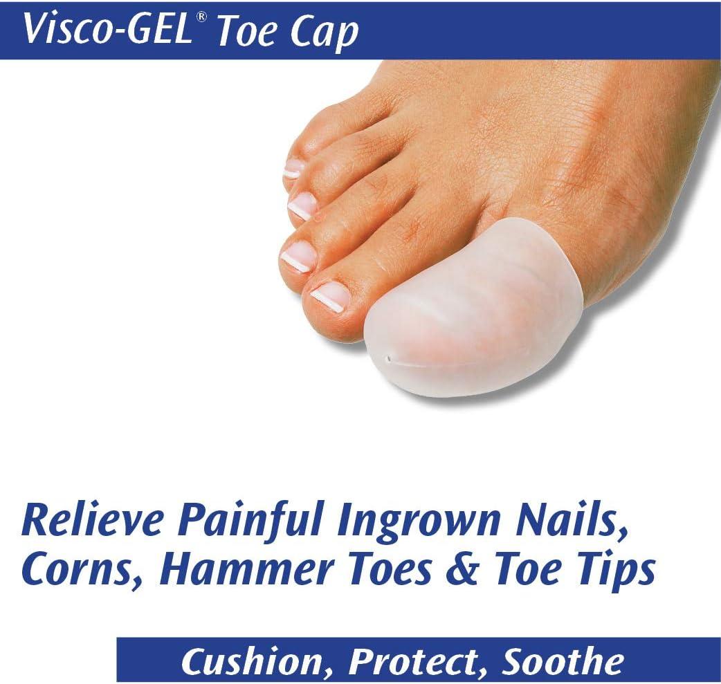 Pedifix Visco-Gel Toe Cap Large - Protective Toe Sleeve for Pain Relief ...