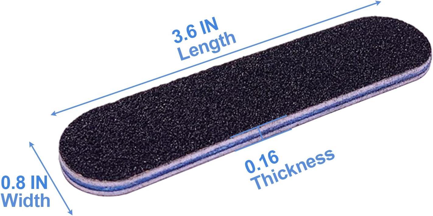 50 Pack Small Nail Files - 3.6 Emery Board for Acrylic & Natural Nails ...