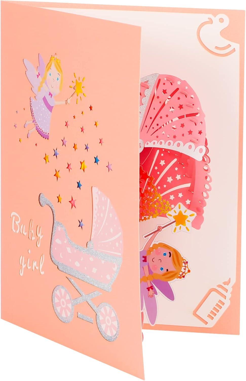 Auxsooul 3D Pop-Up Baby Cards | Unique Handmade Greetings for Newborn ...