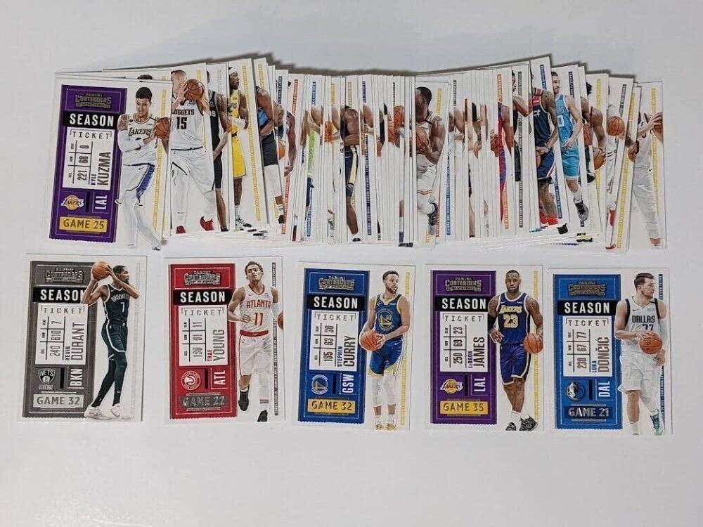 2020-21 Panini Contenders Season Ticket Complete Base Set of 100 ...