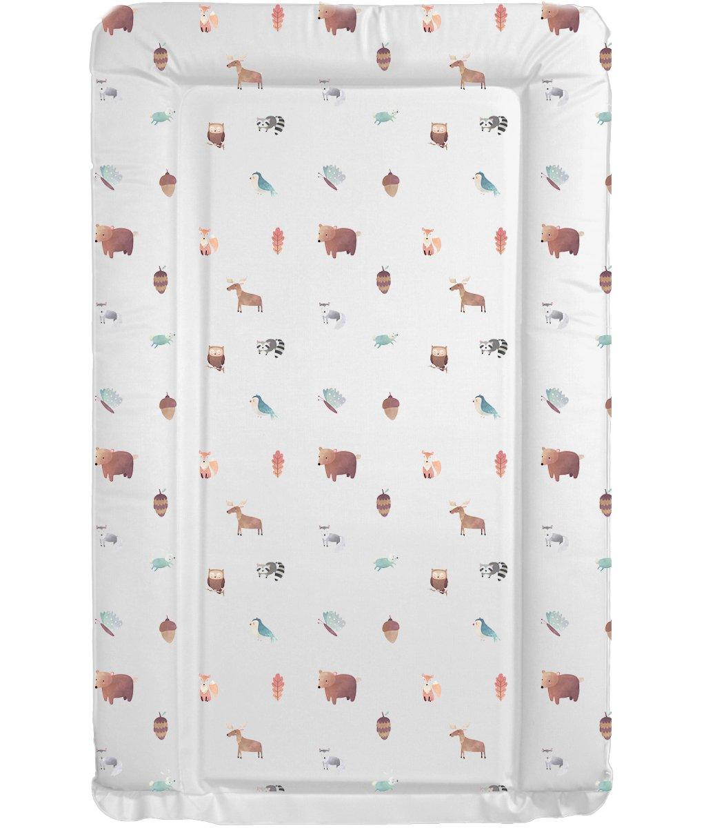 Deluxe Unisex Baby Waterproof Changing Mat with Raised Edges - Woodland ...