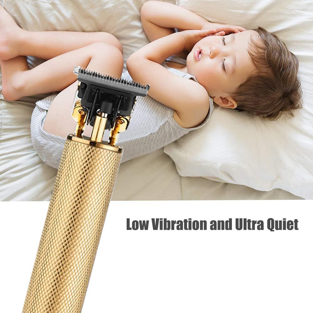 Professional Cordless Hair Trimmer for Men - Rechargeable Close Cutting T-Blade Trimmer - Noise ...