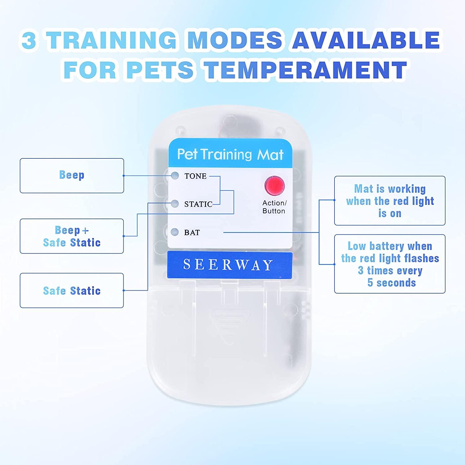 SEERWAY Pet Shock Mat for Dogs and Cats | Indoor Electric Training Pad ...