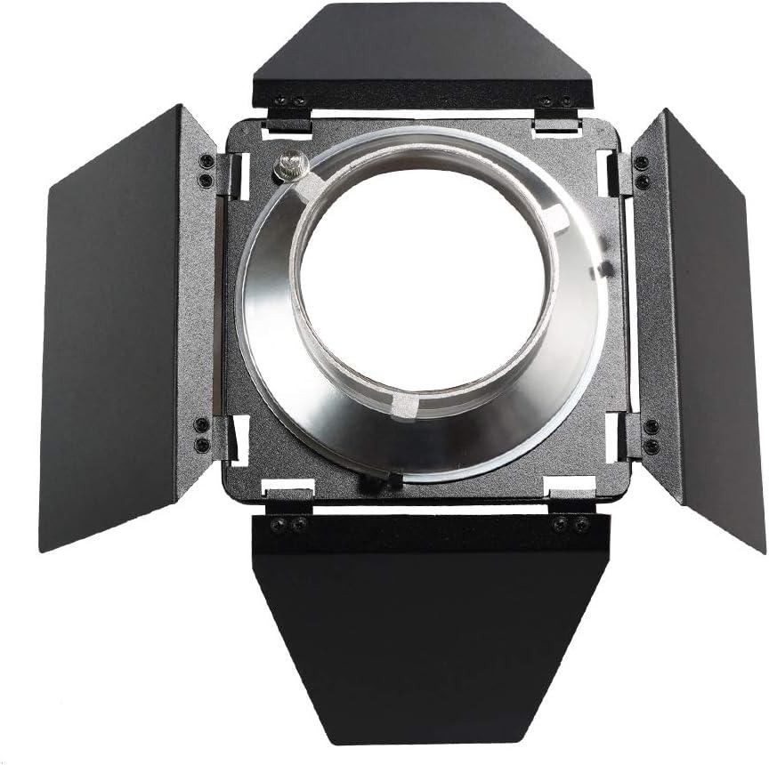 Barn Door with Honeycomb Grid & Color Gel Filters for Bowens Mount LED ...