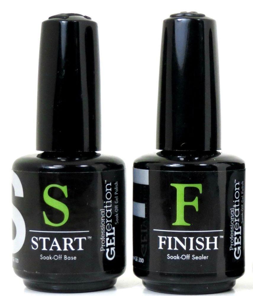 Jessica Geleration Set Kit Base & Top Coat Soak Off Start & Finish ...