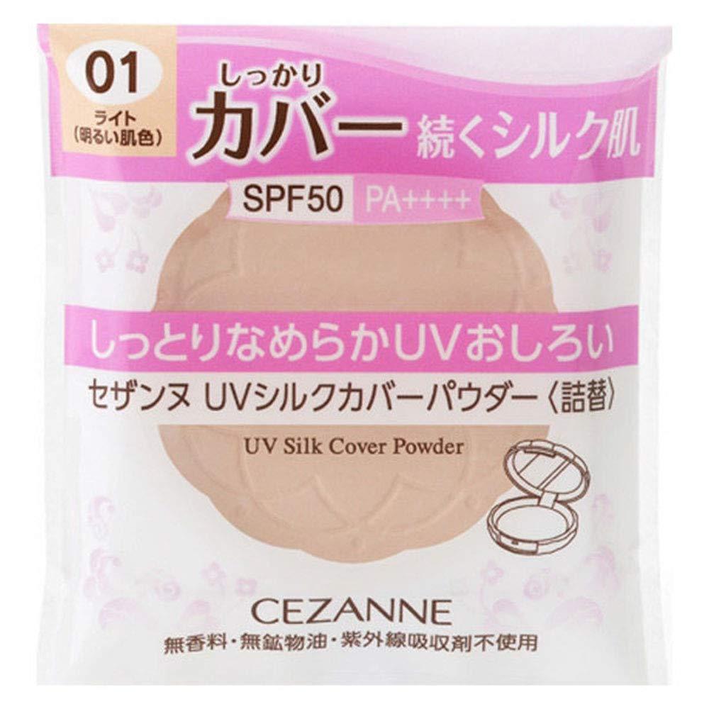 Cezanne Make Up Silk Face Powder Refill - 01 Light (Green Tea Set ...