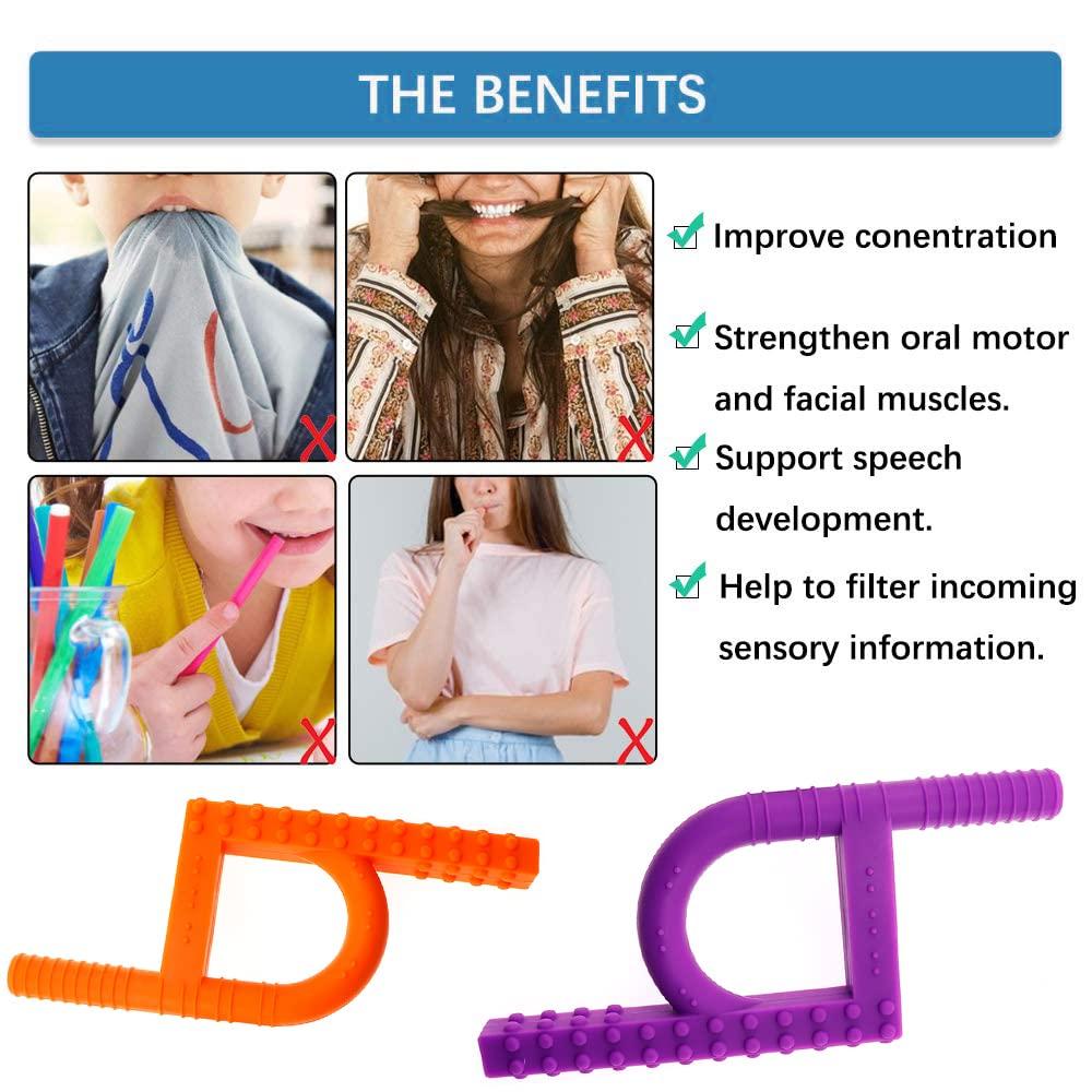 Buy Sensory Silicone Chewing Tools for ADHD Teething & Autism | Stop ...