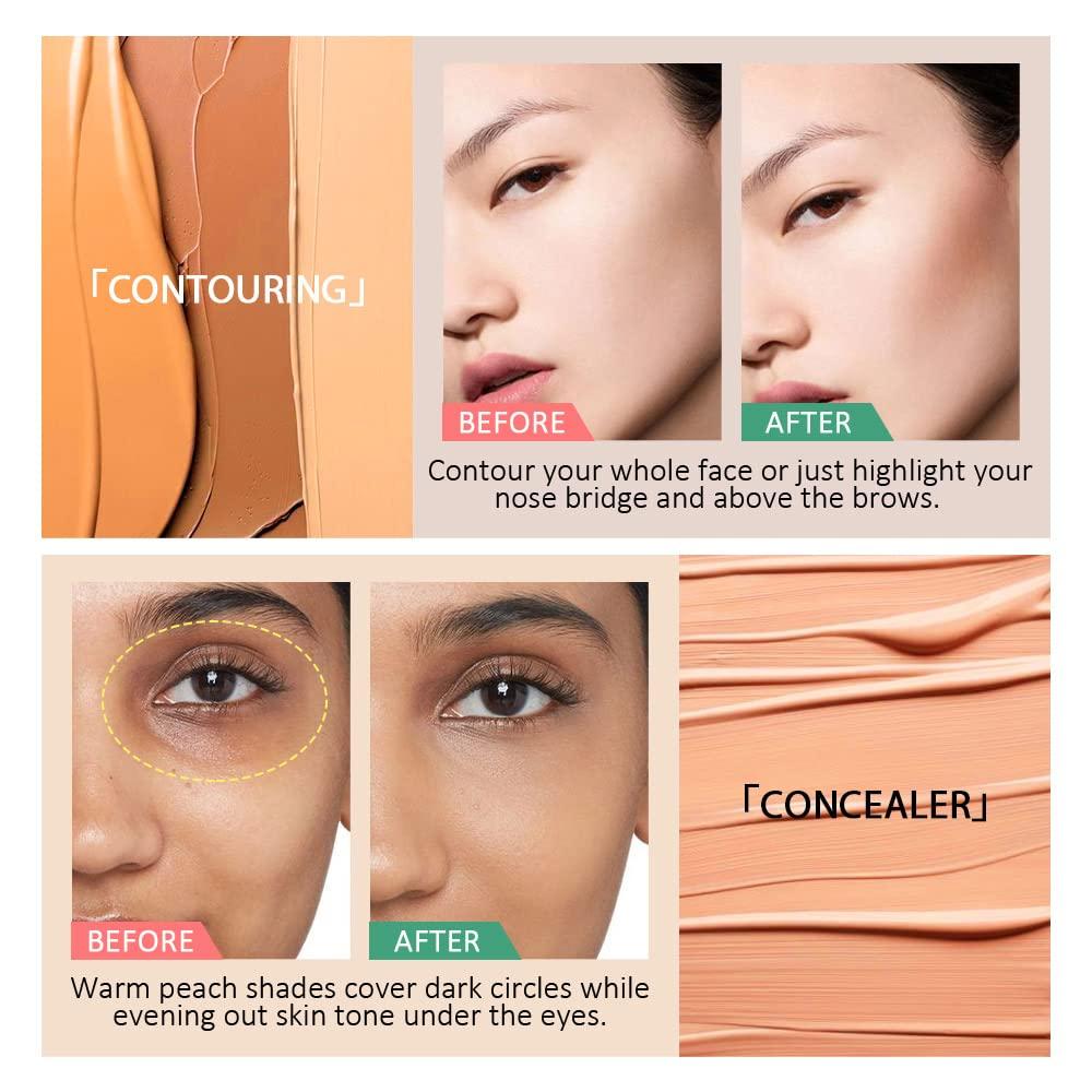 Waterproof Color Corrector Palette for Dark Circles, Red Marks & Scars ...