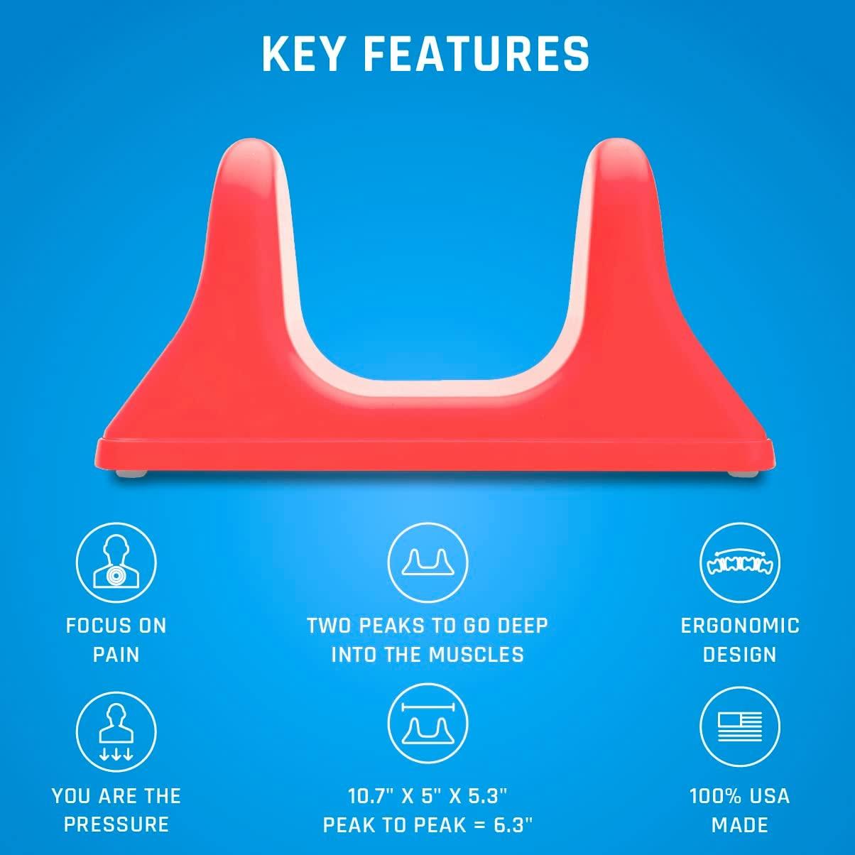 Pso-Rite - Sunset Red Psoas Muscle Release & Massage Tool for Back, Hip ...