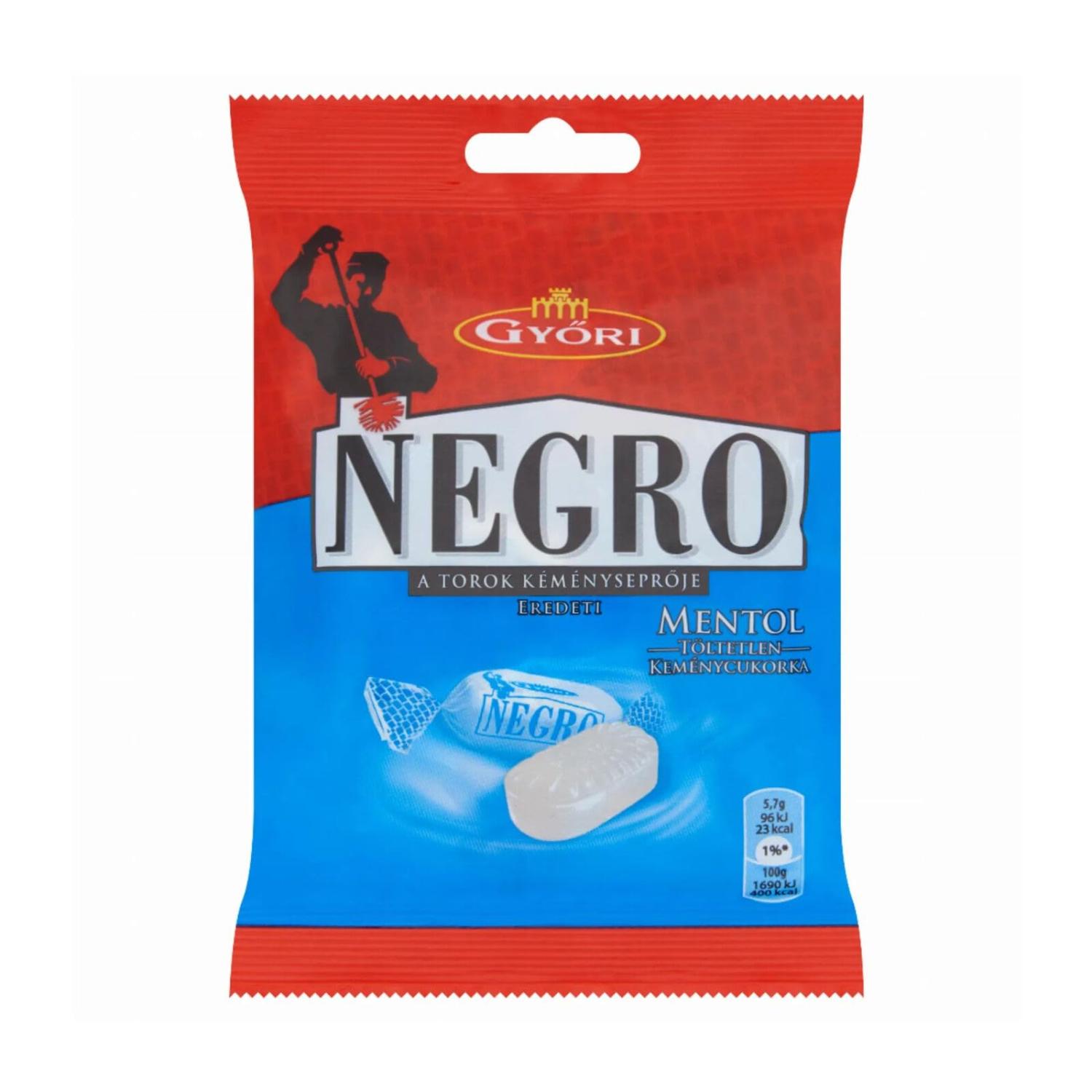 Hungarian Negro Hard Candy Menthol | Throat Sweeper Cough Lozenges 79g ...