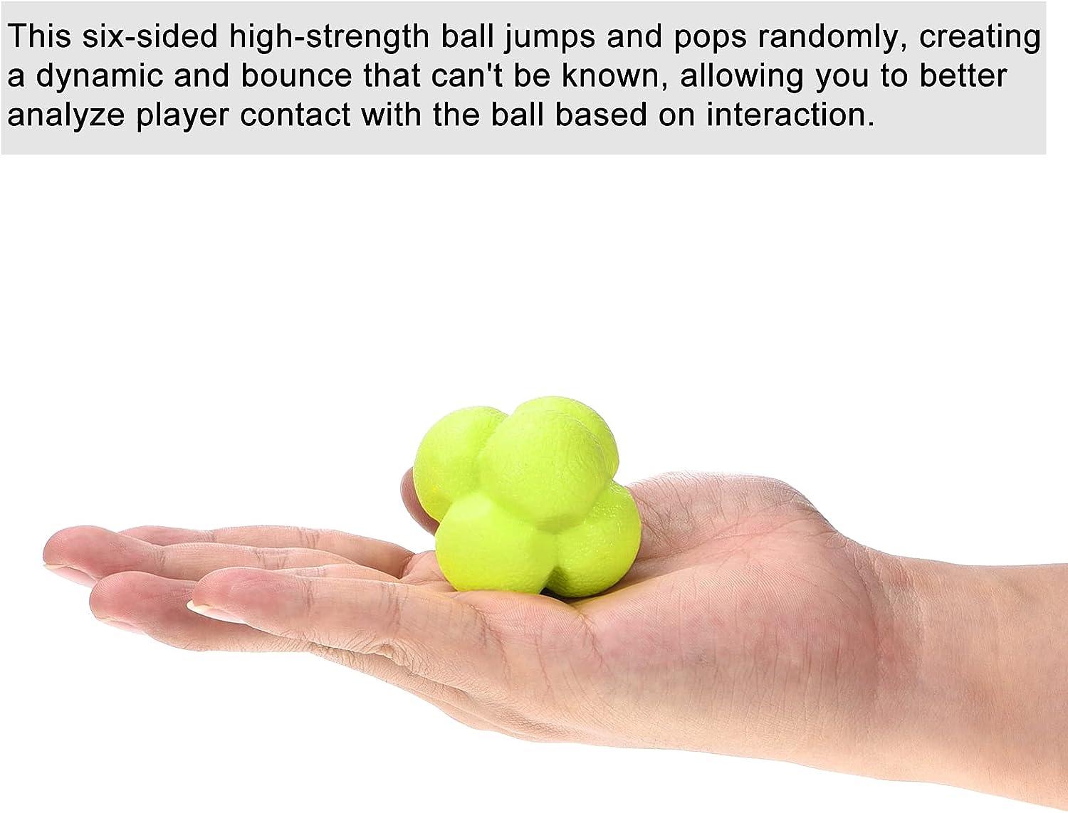 TPR Bounce Reaction Ball - Agility Trainer for Coordination and Speed Reflex - Yellow | Buy Now ...