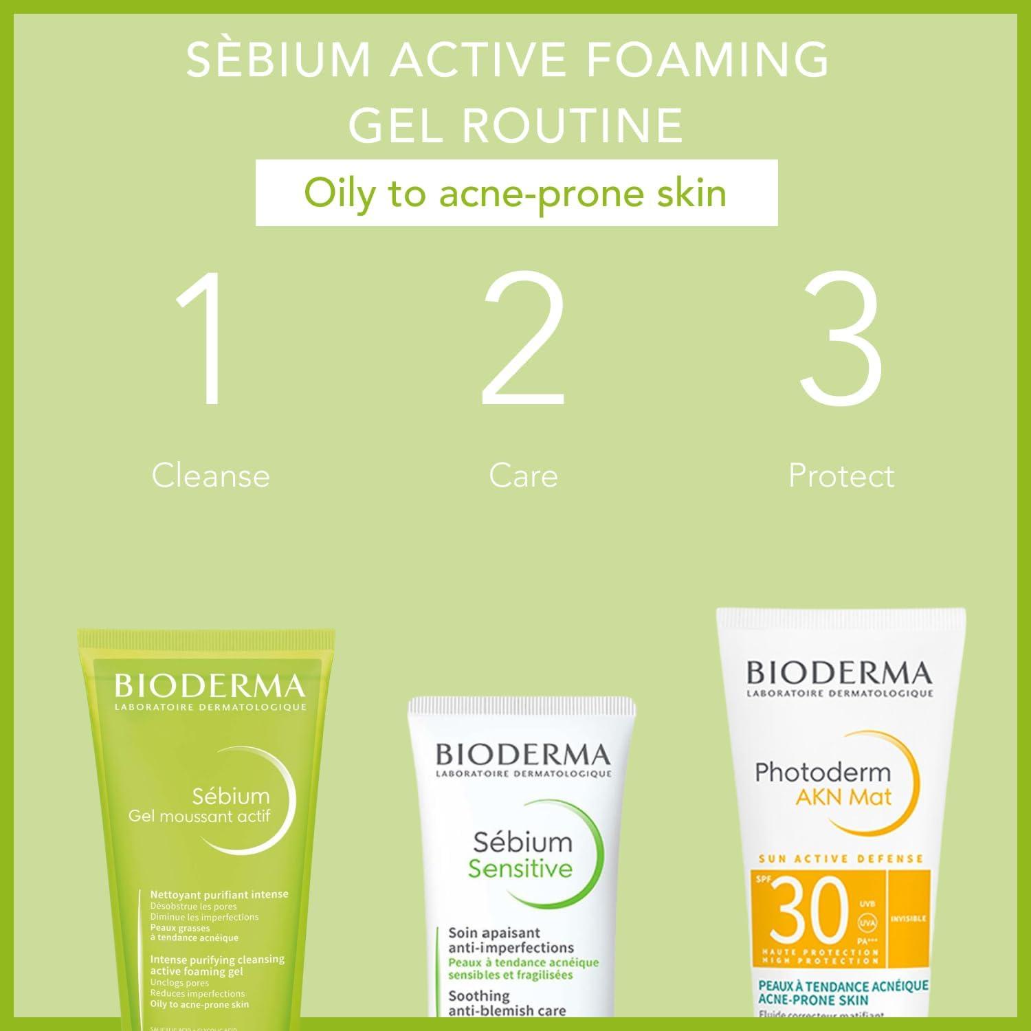 Bioderma S bium Active Foaming Gel - Intensely Purifying Cleansing ...