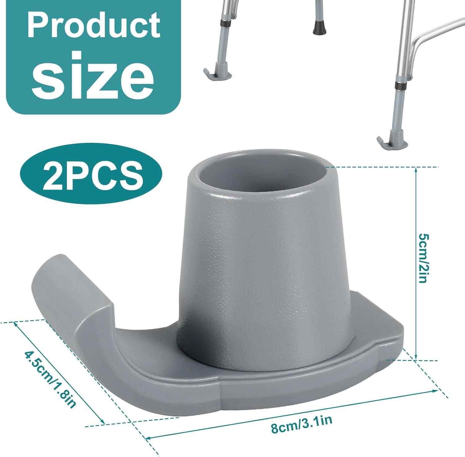 YHDFVSA 2 Pcs Rubber Walker Ski Glides - Heavy Duty Mobility Aid ...