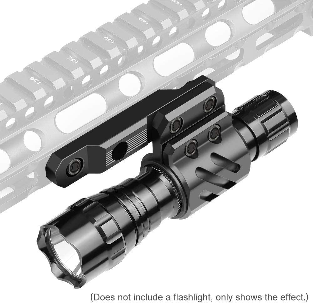 Feyachi mlok Offset Flashlight Ring Mount for Mlok Rail System - 2 ...