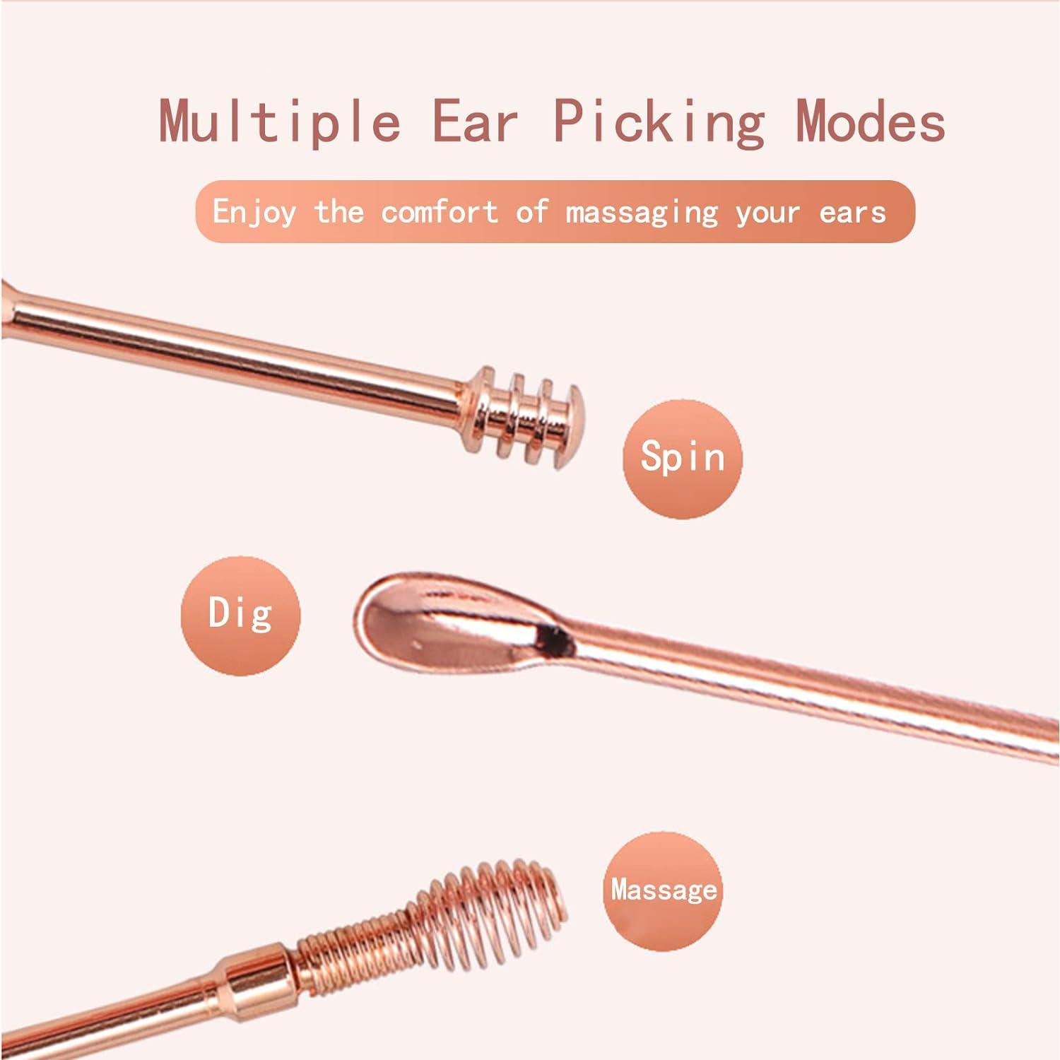 7-Piece Flexible Spiral Earwax Cleaner Tool Set for Ear Cleansing Care ...