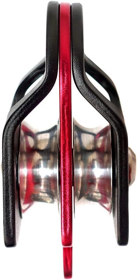 GM CLIMBING 40kN Micro Double Pulley Prusik Minding Ball Bearing UIAA ...