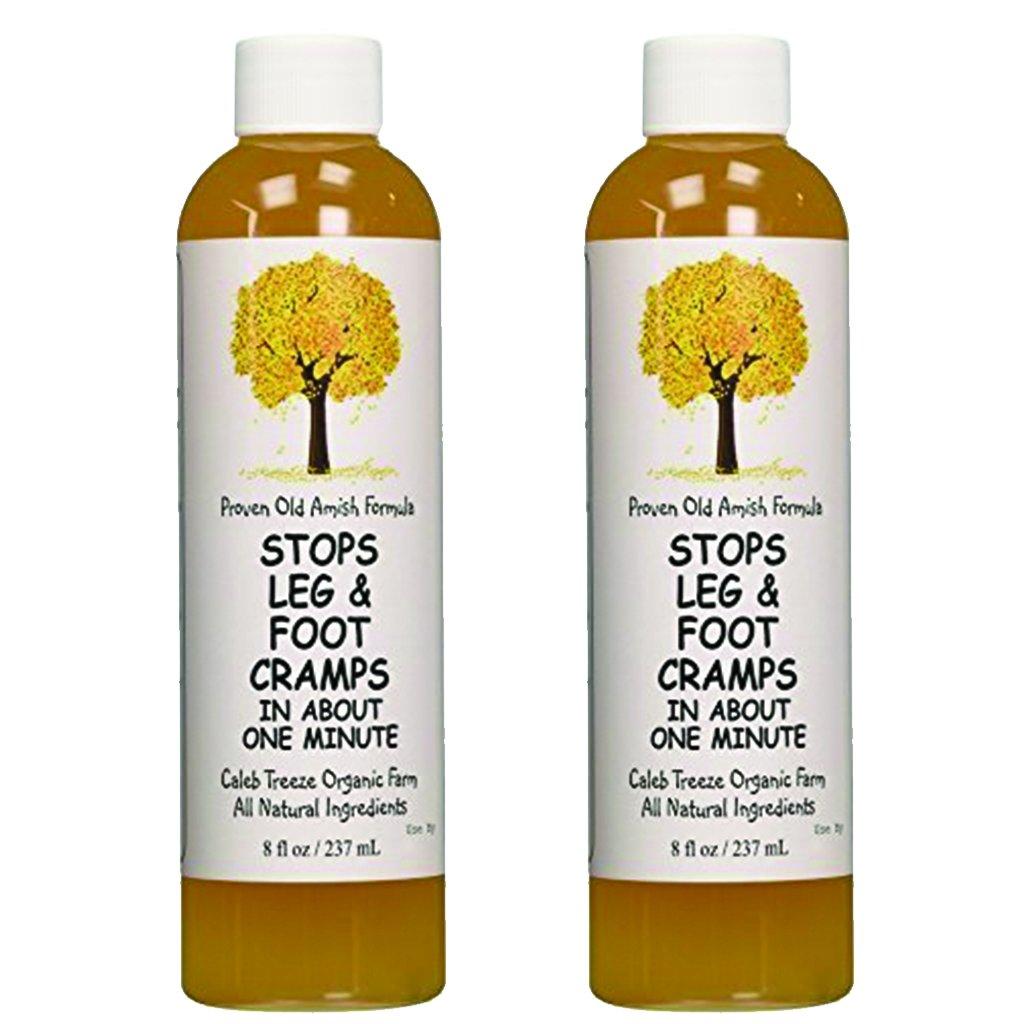 Caleb Treeze Organic Farms Leg & Foot Cramp Relief Spray 8 oz - 2 Pack ...