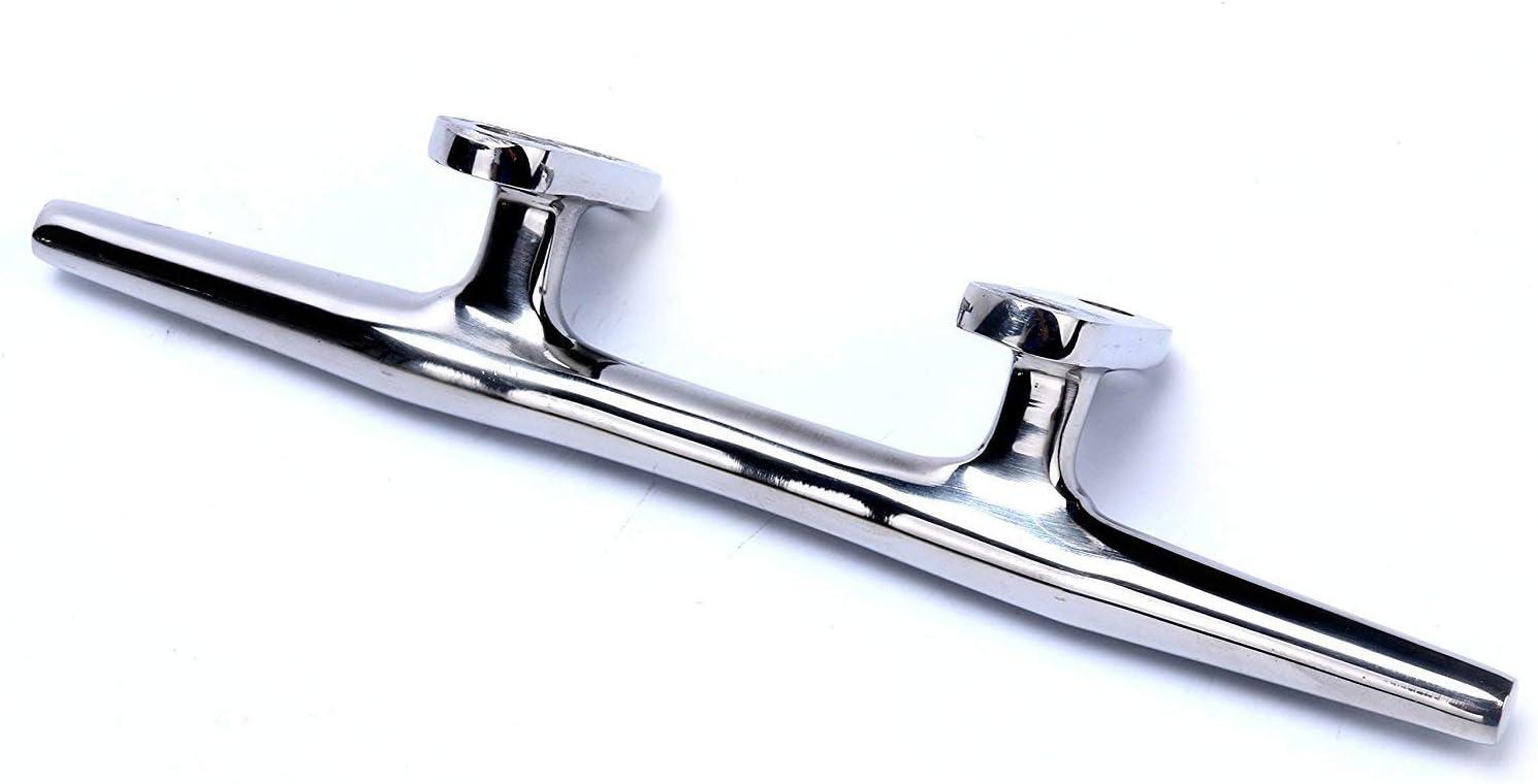 Amarine Made 6 Inch Stainless Steel Boat Cleat - Open Base Rope Dock ...