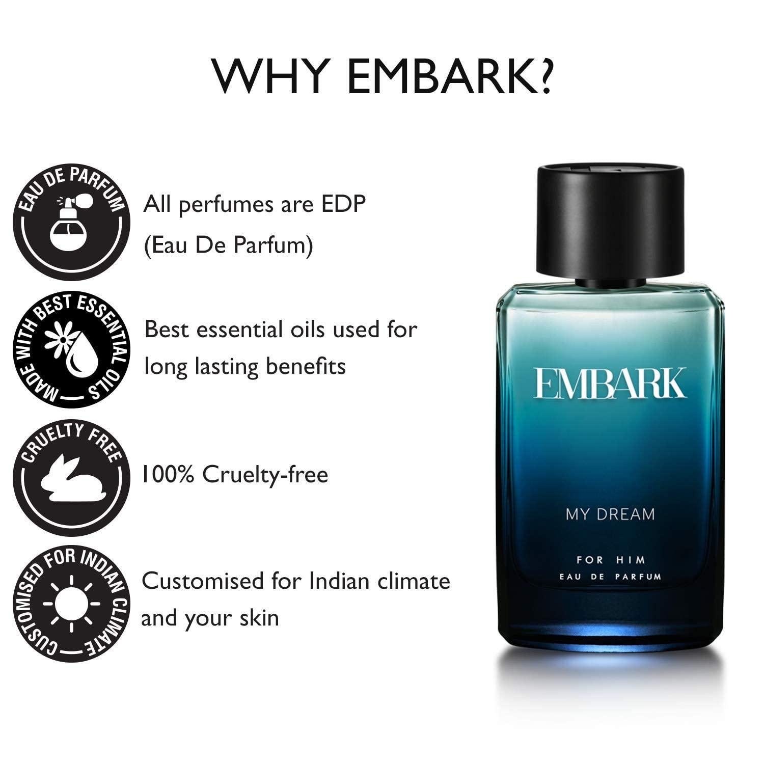 EMBARK My Dream for Him Perfume for Men - 100ml | Premium Eau de Parfum ...