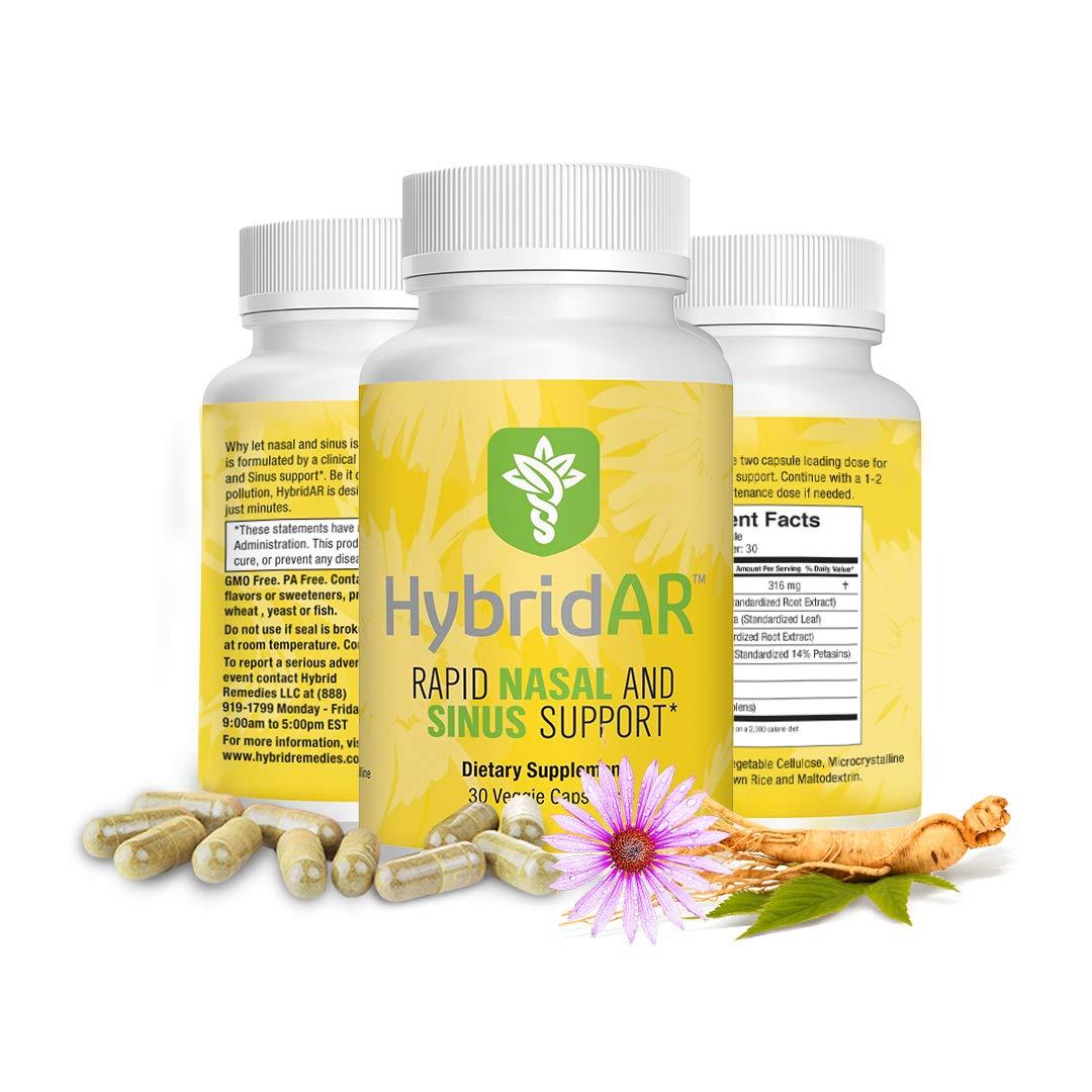 HybridAR Rapid Nasal & Sinus Support - Fast Allergy Relief - Immune ...