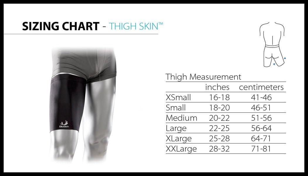 BioSkin Medical Compression Sleeve for Quad & Hamstring Pain Relief ...