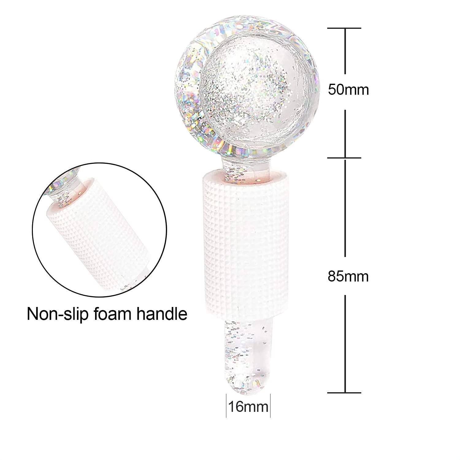 2 Pack Ice Globes for Facials - Facial Cooling Roller Balls for Face ...
