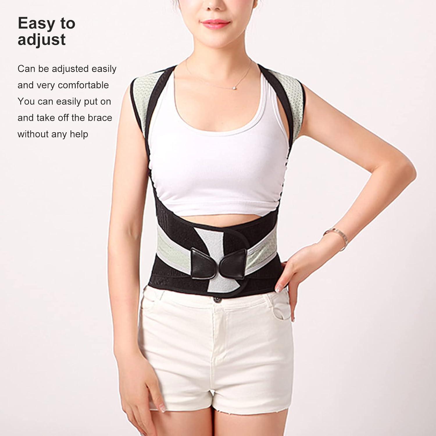 Adjustable Back Bandage for Posture Correction - Breathable PU Fiber ...