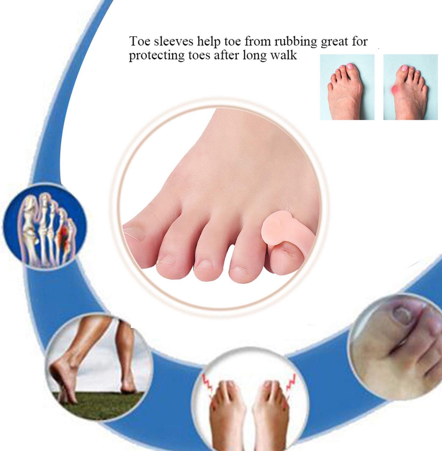 10 Pcs Pinky Toe Splint Gel Toe Separators Little Toe Straightener ...