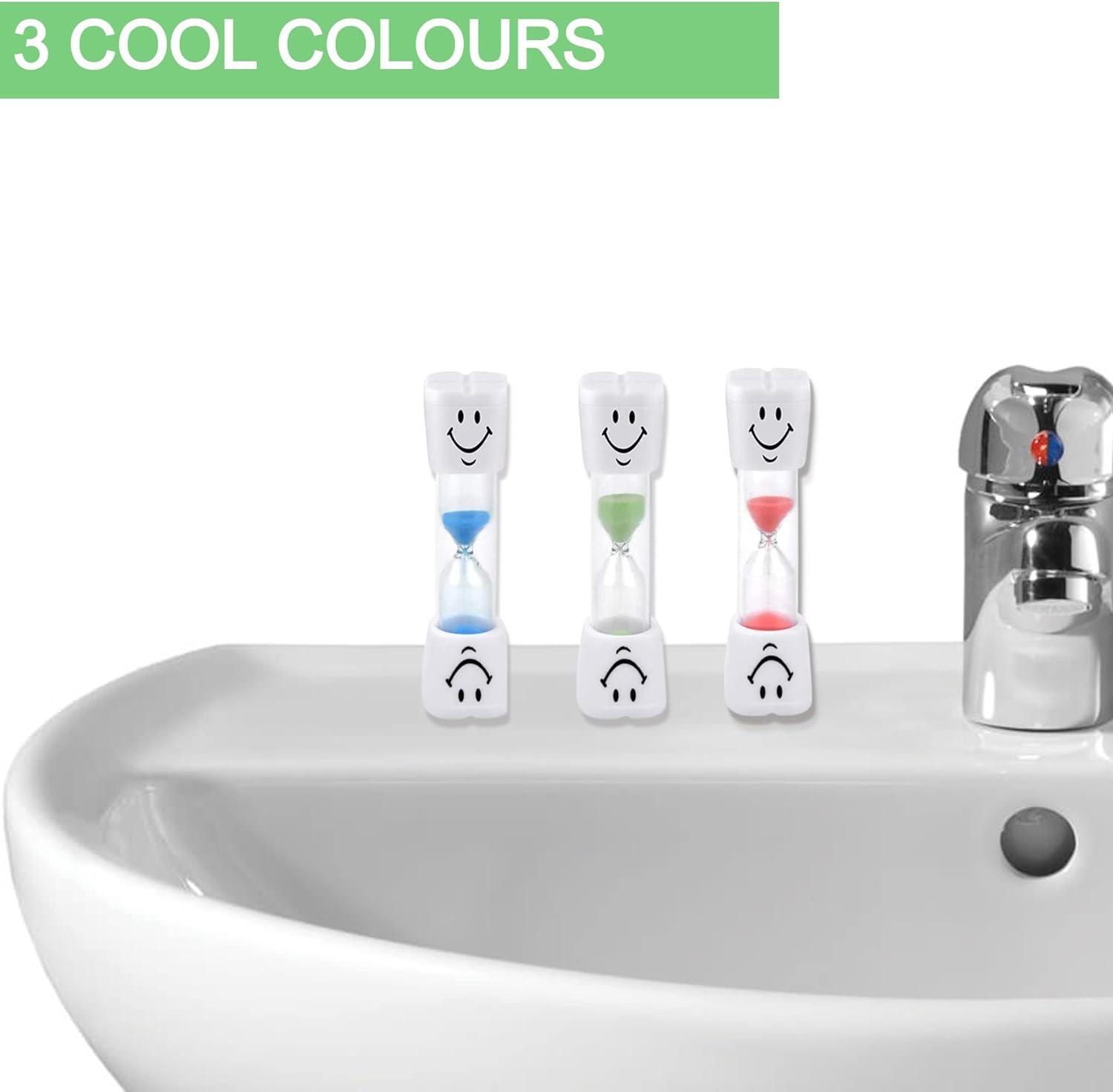 Temple 3PC Tooth Brushing Sand Timer Dental Timer for Kids. Countdown ...