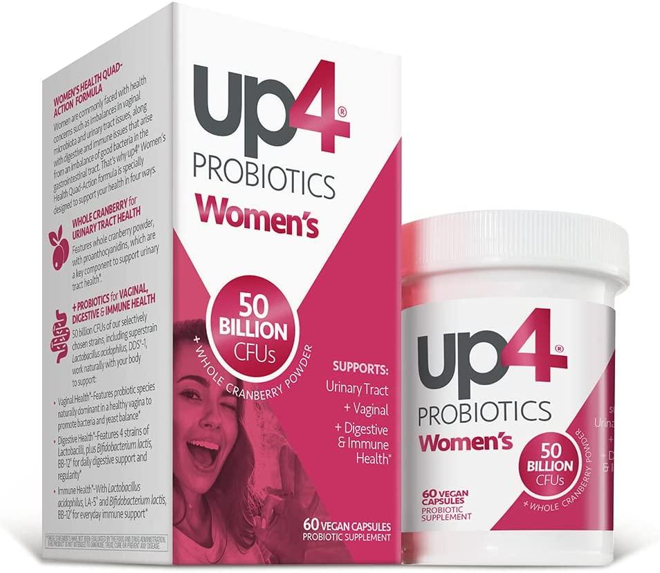 up4 Probiotic Supplement for Women - 50 Billion CFUs, Digestive ...