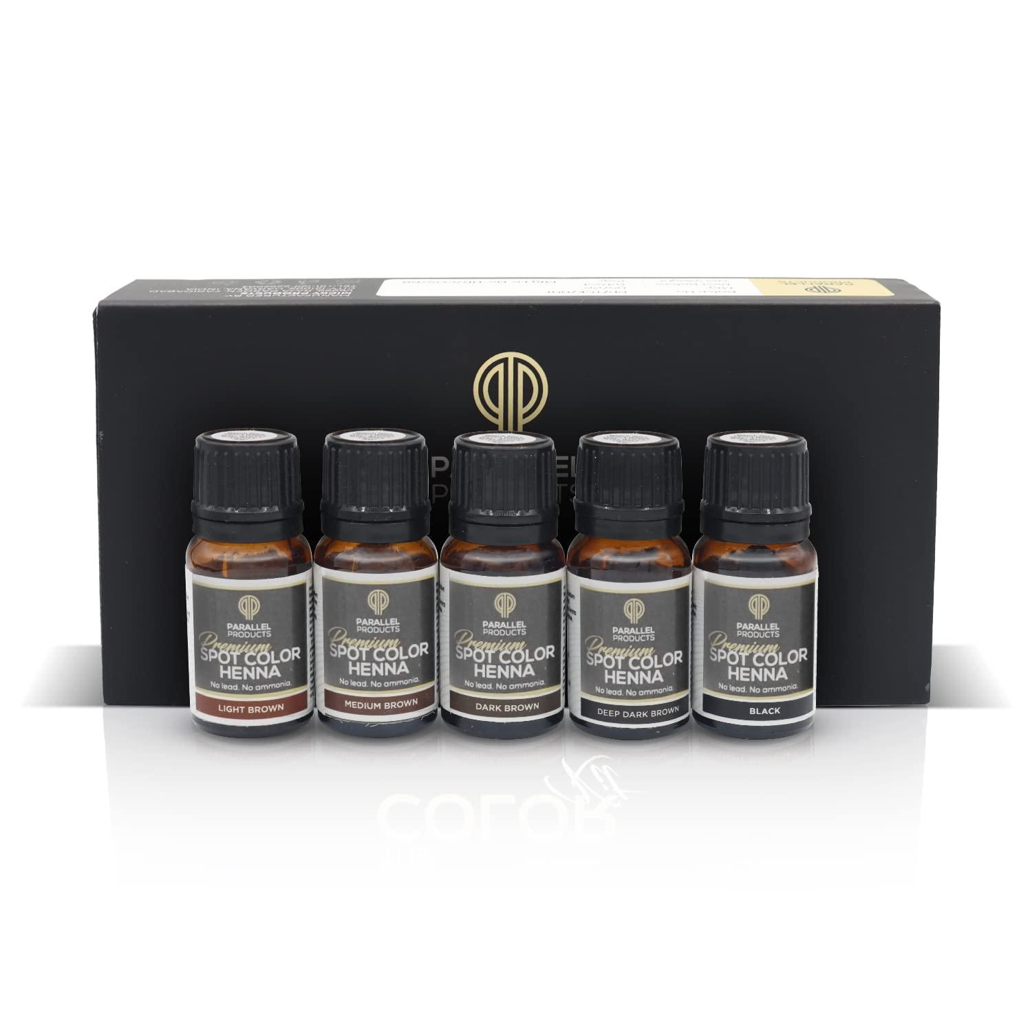 Spot Color Henna Hair Dye Kit - Professional Tinting Palette for Grey ...