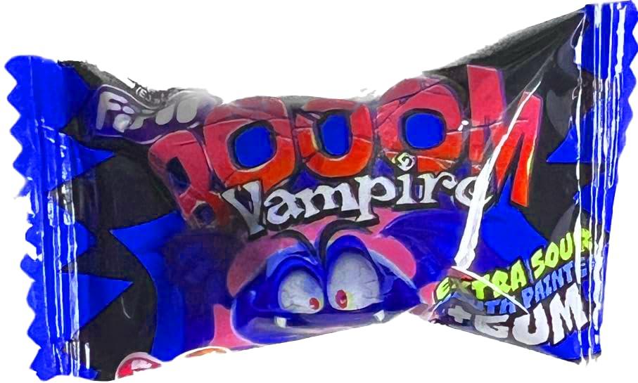 Vampire BOOM Sour Chewing Gum 10-Pack - Raspberry Filling Blue Tongue ...