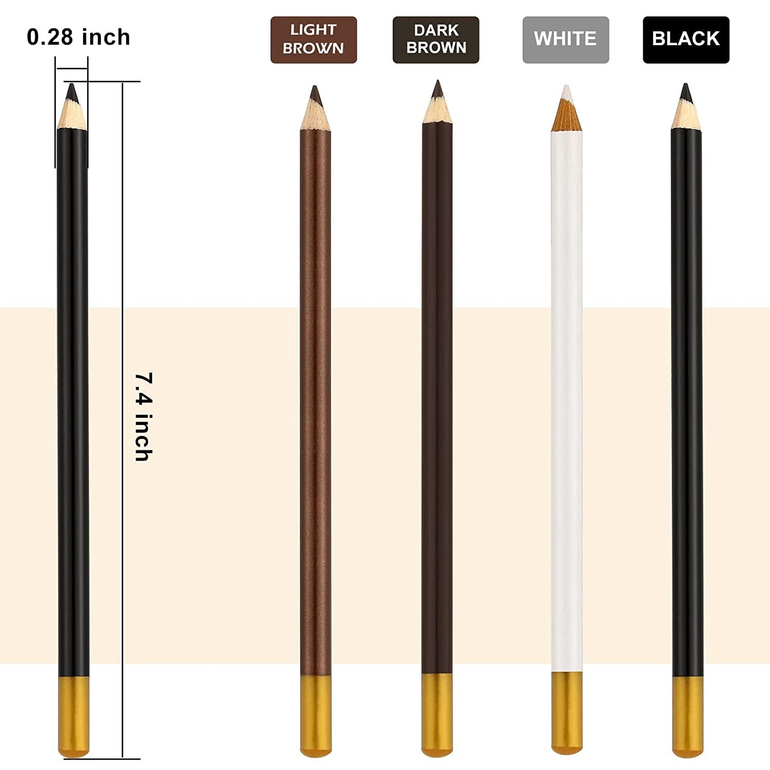 Barber Pencil Set with Built-in Sharpener - Hairline Razor Trace ...