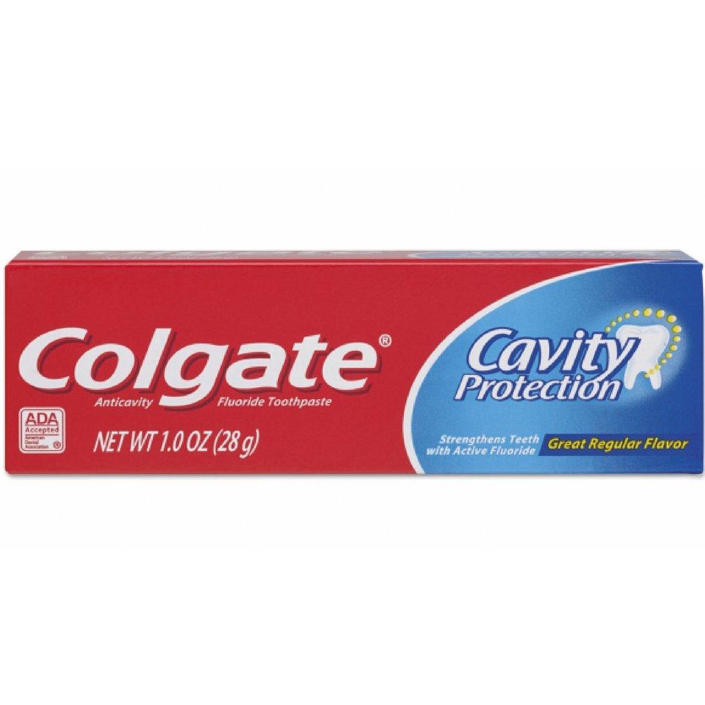 Colgate Cavity Protection Toothpaste - Regular Flavor 1 oz (Pack of 12 ...