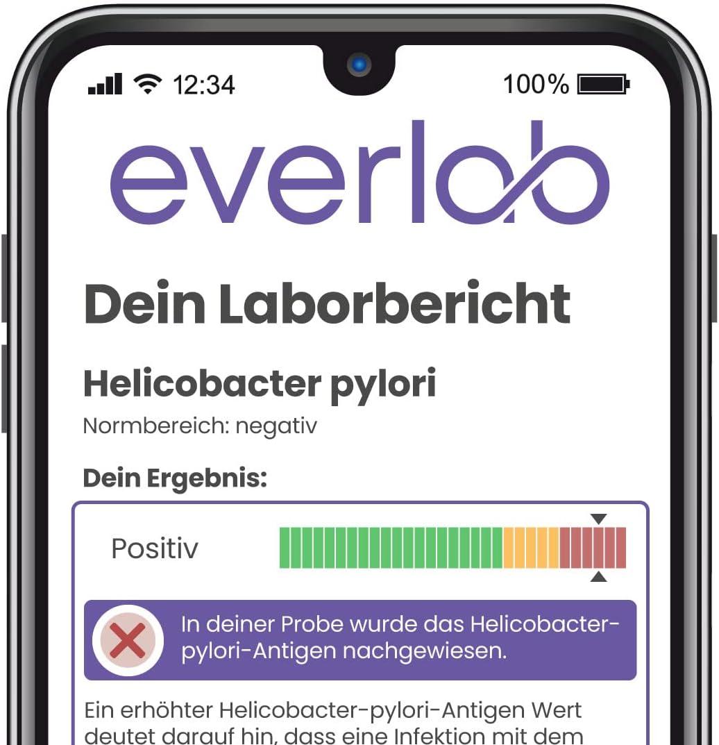 EVERLAB Helicobacter Pylori Test Quick & Easy Home Stool Test for ...